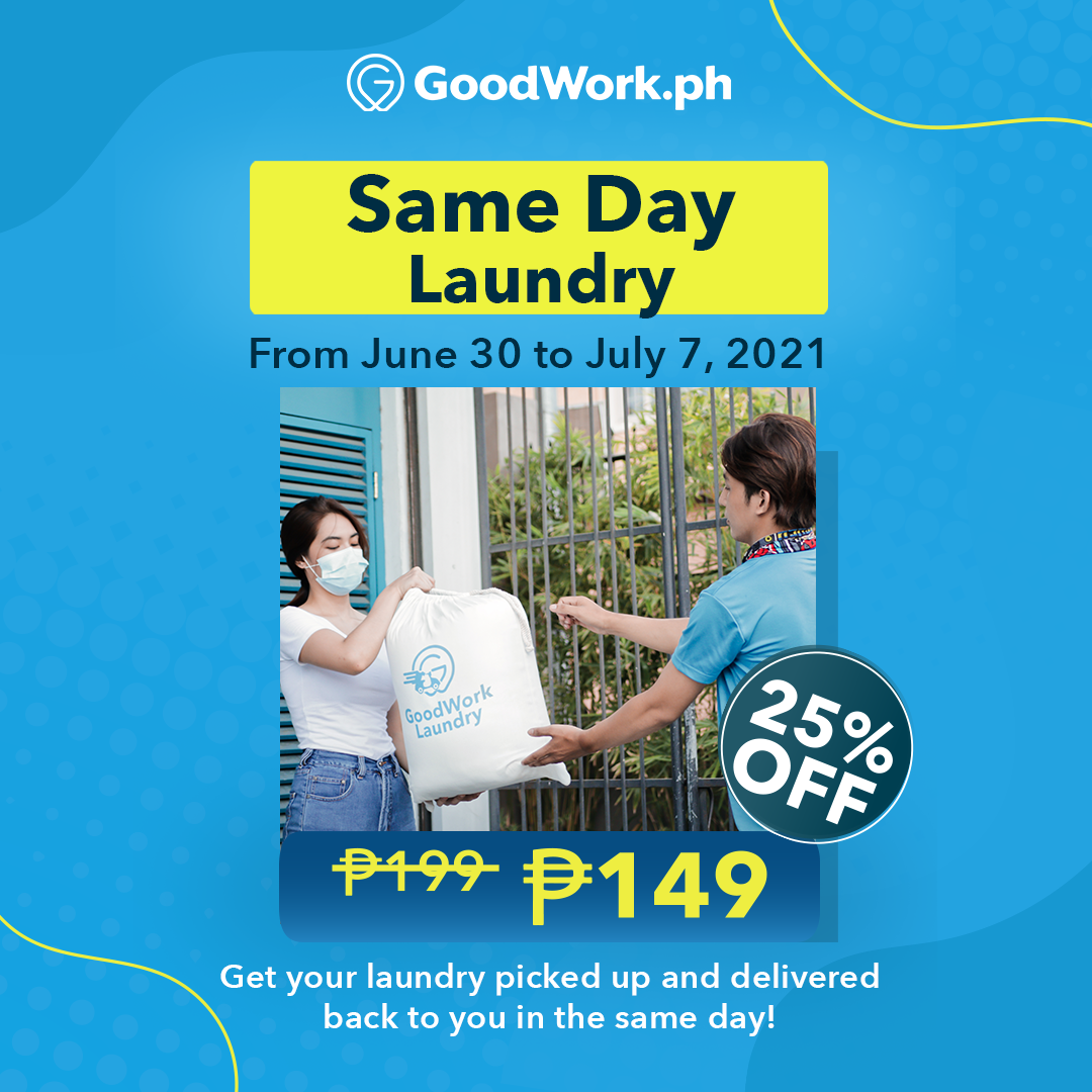 Same Day Laundry Service for only ₱149 – GoodWork.ph